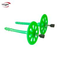 China Durable Plastic Insulation Nails 60mm Disc Diameter with 4.2mm Steel Nail for External Wall Thermal Fixing for sale