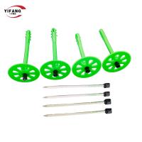 China Plastic Thermal Insulation Fixing Nails 8×95mm 8×115mm 8×142mm with 60mm Disc for External Wall Glass Wool for sale