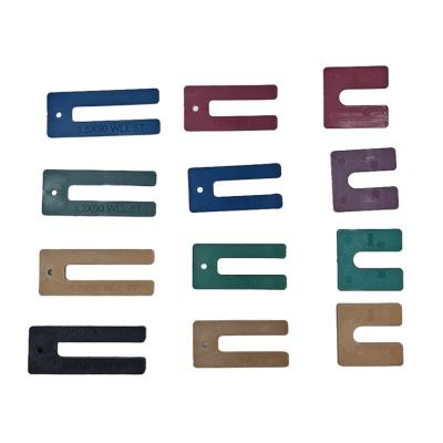 China YiFang Plastic Packers 10mm Leveling Shims - 35mm x 75mm Construction Spacers with ISO9001 & CE Certification for sale