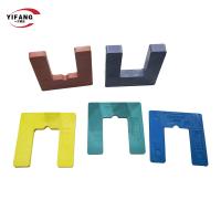 China 90x90mm Square Colourful 1mm Plastic Packers Construction Material for sale