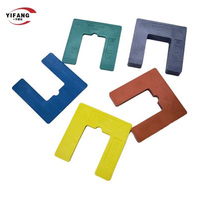 China Customized Colour 5mm Plastic Packers Window And Door Installation 90x90mm Square for sale
