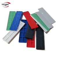 China Heavy Duty 1MM-6MM Window Glazing Glass Flat Shim Packer 100x28MM For Construction for sale