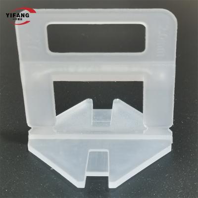 China YiFang Reusable Tile Leveling System Clips 1mm 1.5mm 2mm 3mm for 3-15mm Thickness Tiles for sale