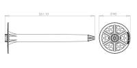 China CE Standard 250mm Long Heavy Duty Insulation Plug - Zero Thermal Bridging Deep Anchoring for Passive House and Thick EPS for sale