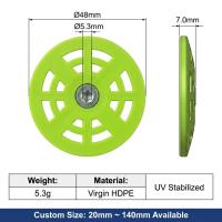 China Color-Customized UV Resistant 48mm Diameter Insulation Fastener for Brand Identification and Quality Control for sale