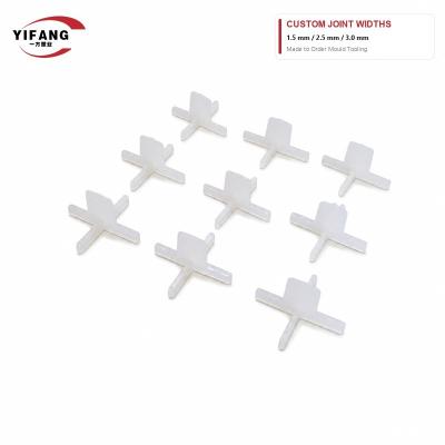 China Custom Joint Width Tile Cross Spacer 1.5/2.5/3mm, Central Pull-Out Handle, 100 Pcs Per Bag for sale