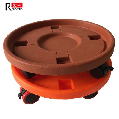 China U-Shaped Plastic Drip Tray with Wheels - 26cm to 50cm Thickened Plant Pot Base for sale