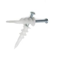 China DIN 10x33mm Plastic Hollow Wall Anchors With Screws Kit for sale