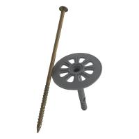 China PE Thermal Insulation Nail Fixing Pins with Washer - 60mm to 220mm Length, 3.7mm Diameter for External Wall Insulation for sale