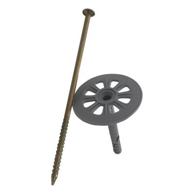 China PE Thermal Insulation Nail Fixing Pins with Washer - 60mm to 220mm Length, 3.7mm Diameter for External Wall Insulation for sale