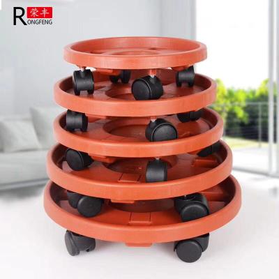 China 30cm Landing Type Resin Plastic Horticultural Tray with 3-4 Wheel Mobility System for Plant Movement for sale