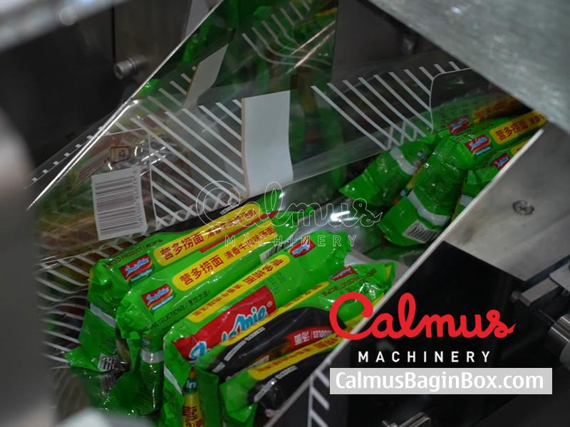 Flow Wrapping Instant Noodle Packets