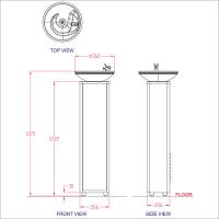 China DF3C Floor-Mounted Drinking Water Fountain or Free-Standing Stainless Steel Drinking Fountain for sale