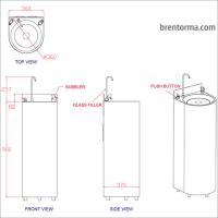 China DF15C Free-standing Drinking Fountain Water Fountain with Ice Bank Cooling System for sale
