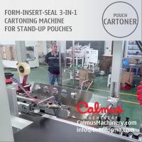 China Monoblock Case Packer Cartoning Machine for Stand-Up Pouches for sale