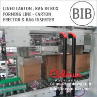 China Case Erector and Bag Inserter For Forming Lined Cartons for sale