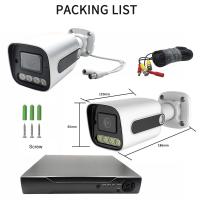 China 2MP AHD Security Camera System with 4-8 Channel DVR, 1920×1080P Resolution and Warm Light Night Vision for sale