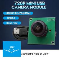 China 1MP HD CMOS USB Camera Module 160 Degree Wide Angle Fisheye for Surveillance for sale