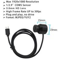 China Android USB Mini Bullet Camera 1080P UVC Driverless Embedded 2MP 120 Degree Wide Angle for sale