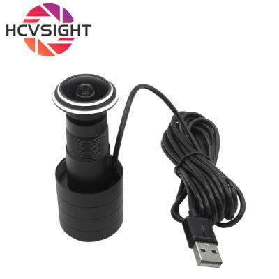 China 2MP 1080P USB Door Peephole Camera with 175° Wide Angle Lens and 30fps Video for Security Monitoring for sale