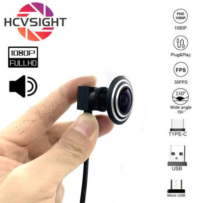 China 2MP 1080P Mini Type-C Camera 150 Degree Fisheye Lens for Access Control Security for sale