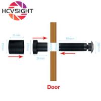 China 4MP 170° Mini Peephole POE IP Camera with 36-90mm Adjustable Barrel for Indoor CCTV Security for sale