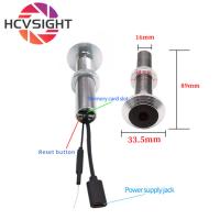 China 1080P 160° Wireless WiFi Door Peephole Camera with Infrared Night Vision and Two-Way Audio - 33.5mm Lens Diameter for sale