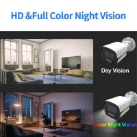 China 4CH 8CH 4K 2MP POE NVR CCTV System with Warm Light Full Color Night Vision and AI Detection for sale