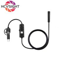 China Micro USB Endoscope Camera 3IN1 Industrial Endoscope With Adjustable LED Light for sale