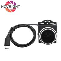 China 1080p USB Wide-angle Webcam with 170° Fisheye Lens and UVC OTG for Android Devices - 36x36mm Metal Housing for sale