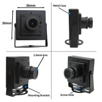 China 1080P Miniature AHD Analog Camera 36x36mm 2.8mm Wide Angle Lens 100 Degree View for sale