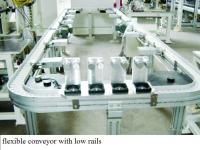 China Aluminium flexible modular conveyor systems width 295mm Plain conveyors for sale