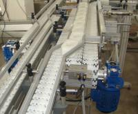 China Aluminium flexible modular conveyor systems width 295mm Plain conveyors for sale