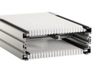 China Aluminium flexible modular conveyor systems width 45mm Plain conveyors for sale
