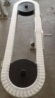 China 105BP Flexible conveyor horizontal wheel bends for 65mm flexible chains MATERIALS PA6 for sale