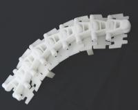 China LF83G Cleated Conveyor Chain POM White for Tobacco Industry 83mm Pitch for sale