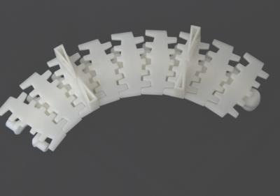 China LF83G Cleated Conveyor Chain POM White for Tobacco Industry 83mm Pitch for sale
