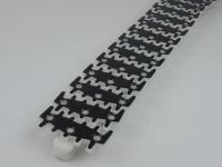 China LF103C Flexible conveyor chains with stainless steel top materials POM sideflex conveyor flat top chains for sale