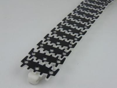 China LF103C Flexible conveyor chains with stainless steel top materials POM sideflex conveyor flat top chains for sale