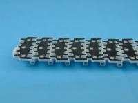 China LF103C Flexible conveyor chains with stainless steel top materials POM sideflex conveyor flat top chains for sale