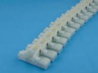China 103F Roller top conveyor chains materials POM white color LBP CHAINS materials POM for sale