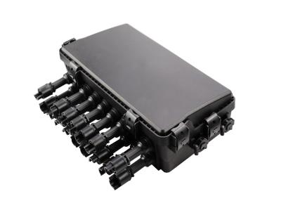 China Wall / Pole / Aerial 16 Core Optical Fiber Cable Joint Closure Black for sale