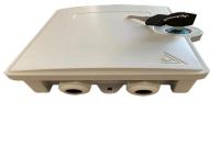 China 2 core Outdoor Fiber Optic Distribution Box, PC+ABS material, IP55 for sale