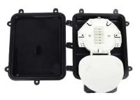 China Fiber Optic Joint Closure 1 Inlet 1 Out Max Capacity 12 Core 1 Trays for sale