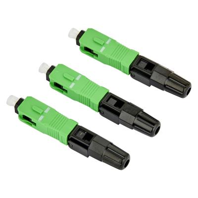 China SC APC Quick Assembly Fiber Optic Cable Connector Types For Ftth for sale