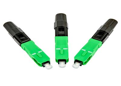 China Fiber Optic SC Type Quick Assembly Connector Single Mode for sale