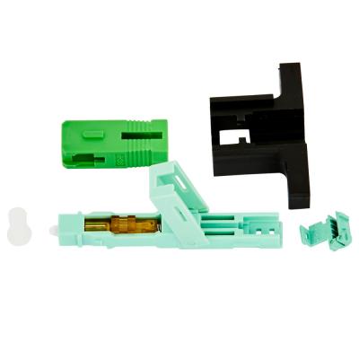China Embedded SC UPC Fiber Optic Fast assembly Connector apply for FTTH for sale