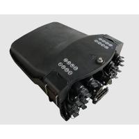 China 16 Core Black Outdoor Fiber Optic Distribution Box With 16 Pcs SC Adapter for sale