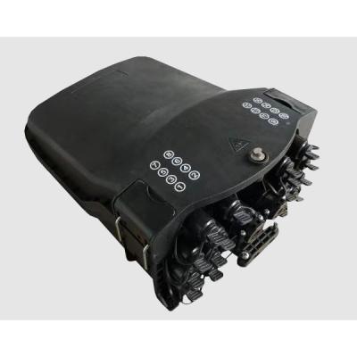 China 16 Core Black Outdoor Fiber Optic Distribution Box With 16 Pcs SC Adapter for sale