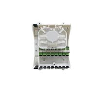 China FTTH 8 core  wall Fiber Optic Distribution Box optic terminal box PC+ABS IP65 with 8pcs adapter for sale